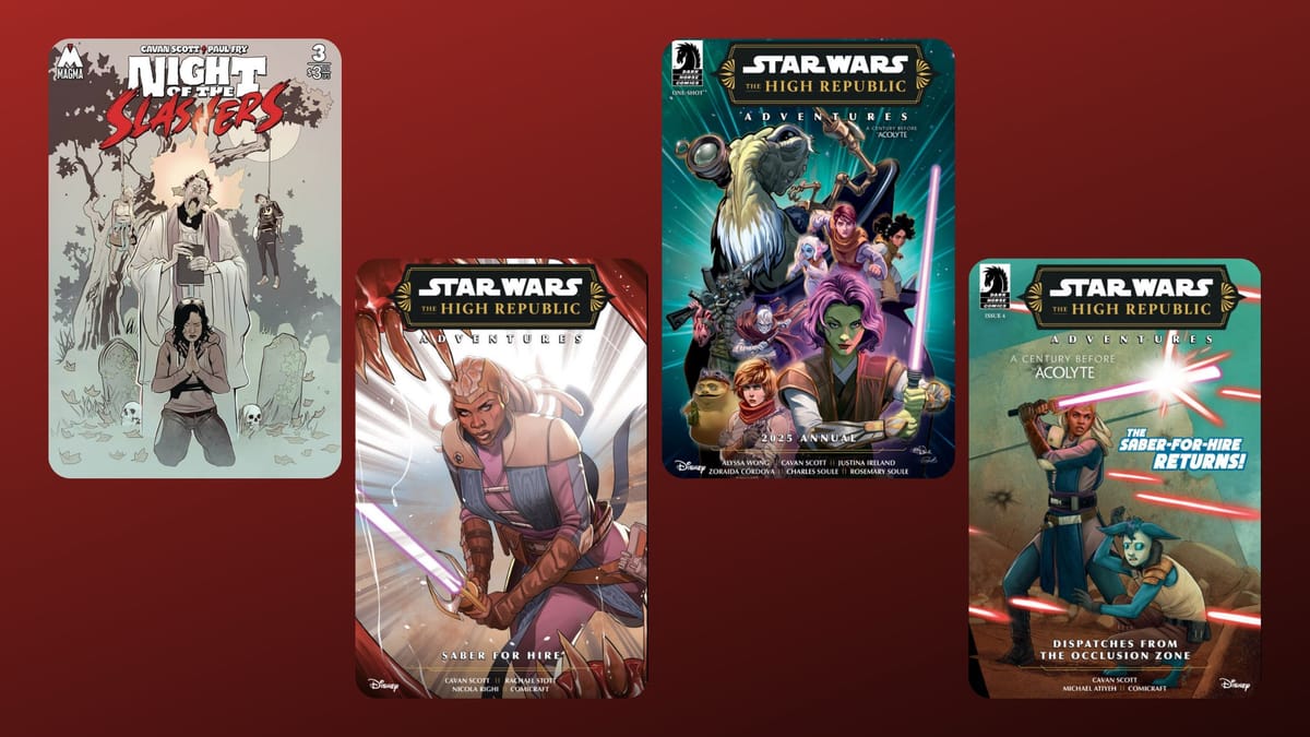 Cavan Scott's comics and books out in January 2025!